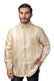 MO32 - Organza Barong Tagalog with Lining Full-Open Mocha – BARONG ...