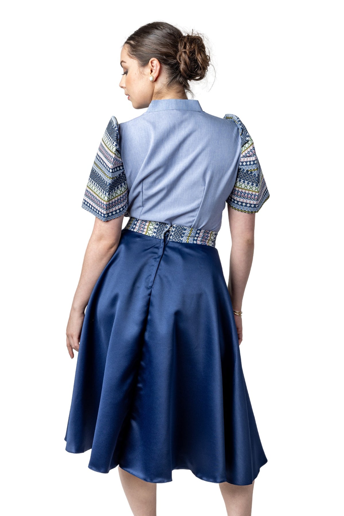 WS21 - Baro't Saya Ethnic Filipiniana Blue - Blouse and Skirt Set ...