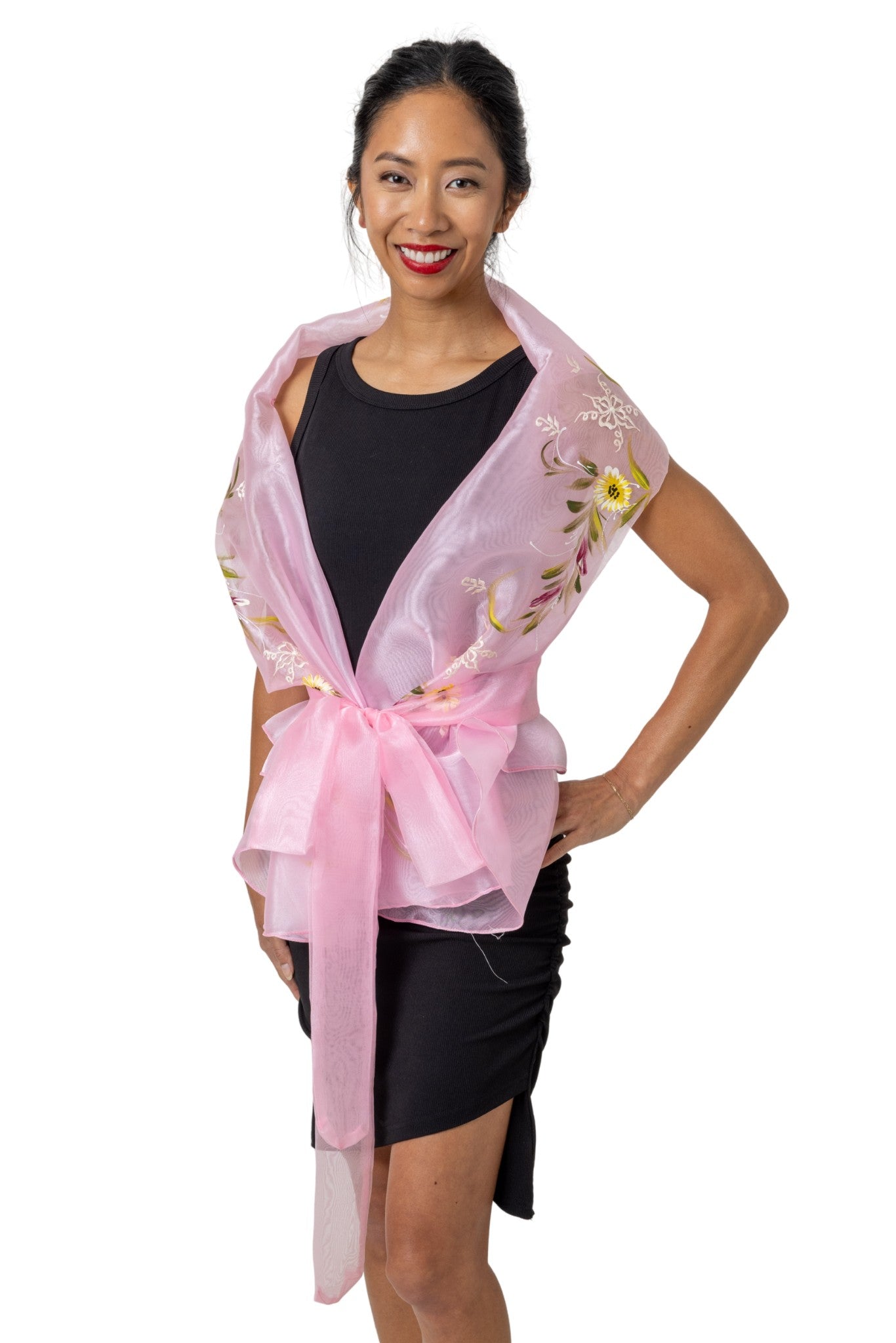 WW08 - Filipiniana Wrap-Around Pink – BARONG WAREHOUSE