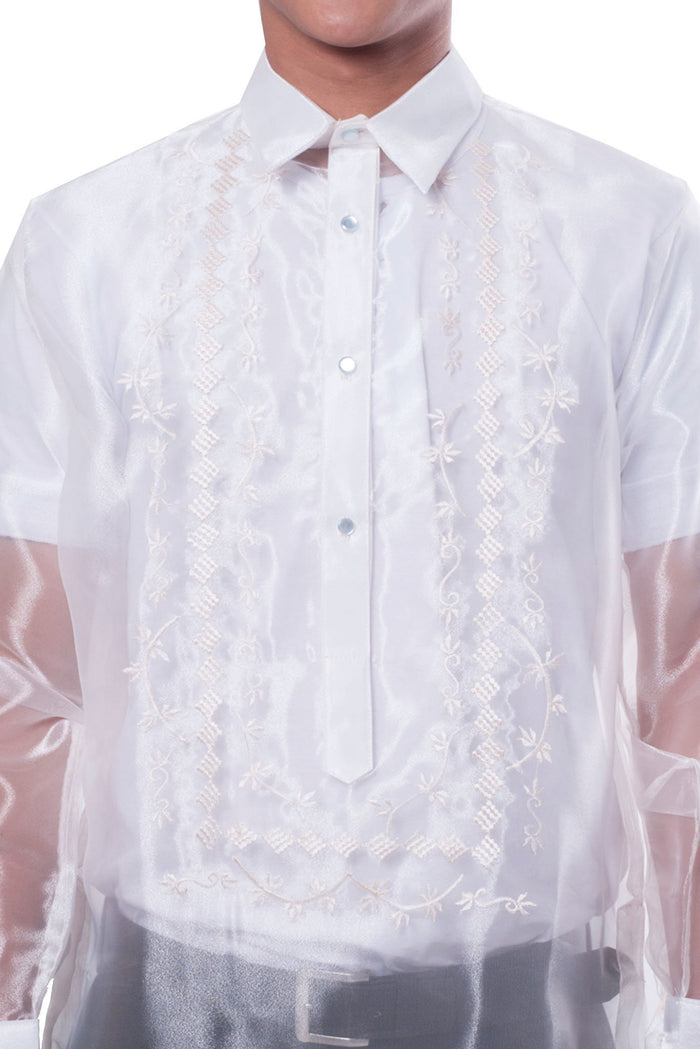 MO01 - Organza Barong Tagalog – BARONG WAREHOUSE