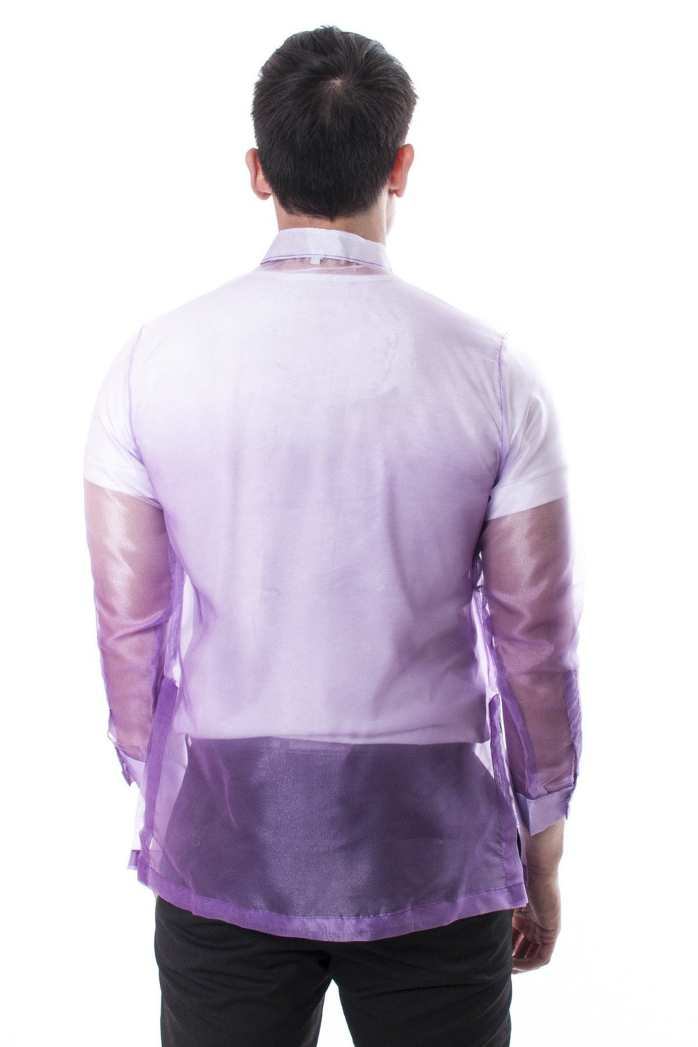 MO16 - Organza Barong Tagalog Lavender – BARONG WAREHOUSE