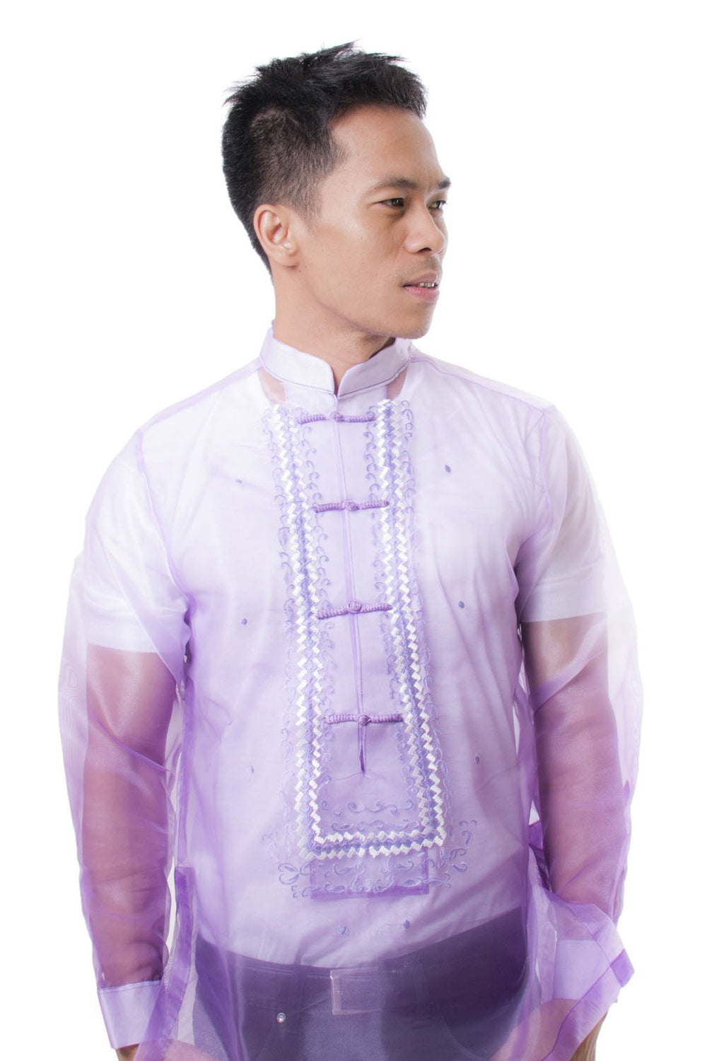 MO16 - Organza Barong Tagalog Lavender – BARONG WAREHOUSE