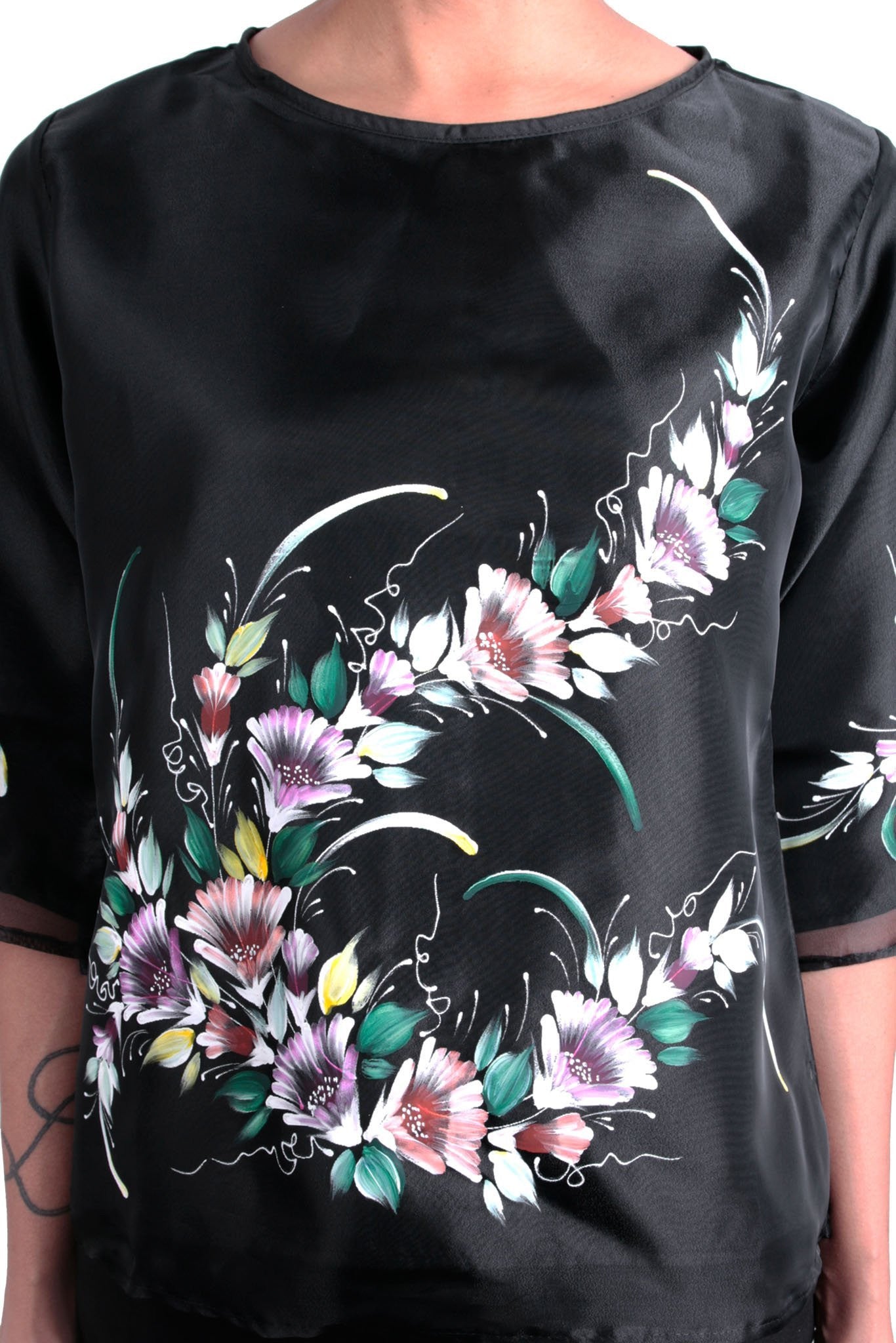 WK21 - MADE-TO-ORDER - Round Neck Kimona Black - Filipiniana