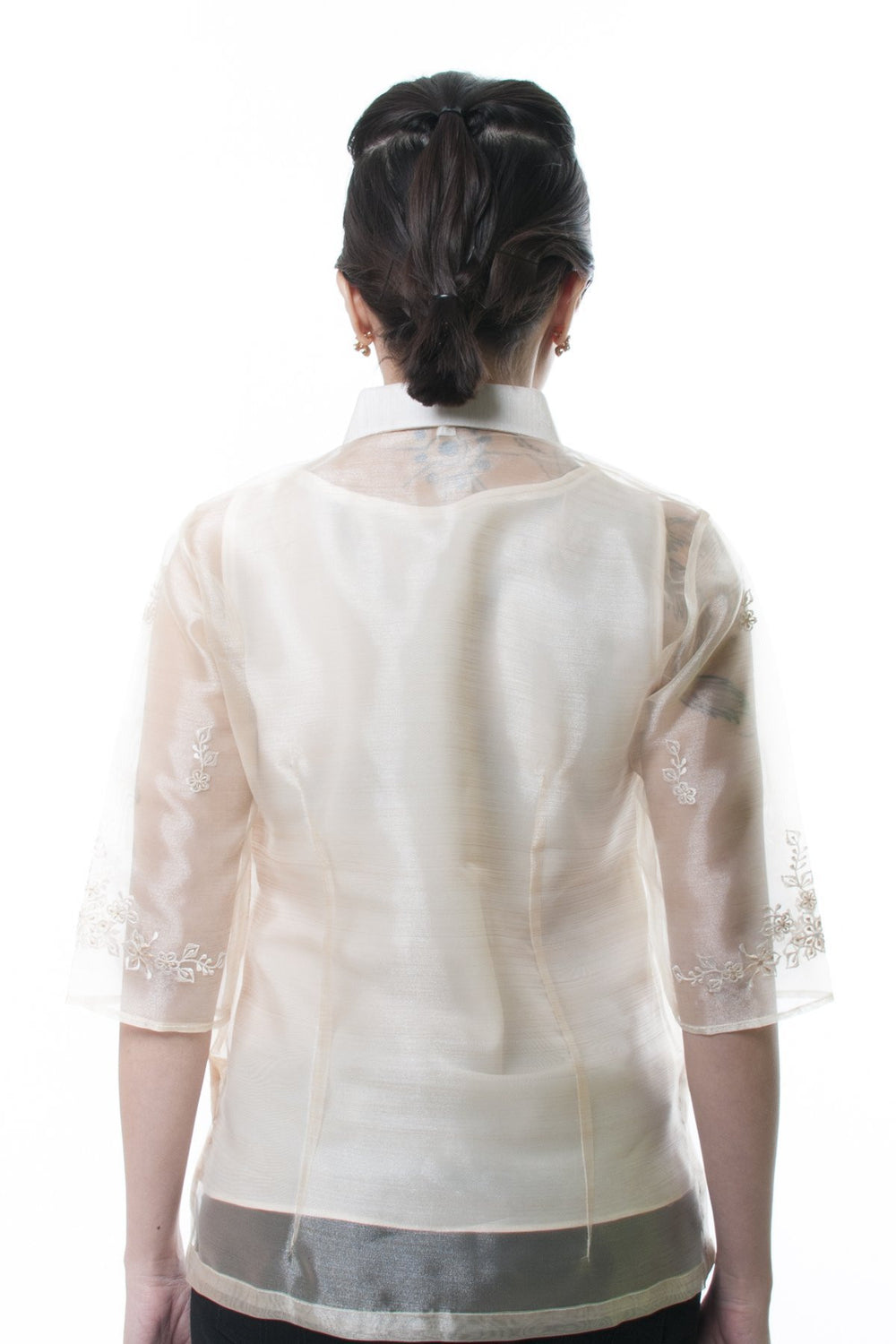 WK01 - Classic Kimona Beige - Filipiniana – BARONG WAREHOUSE