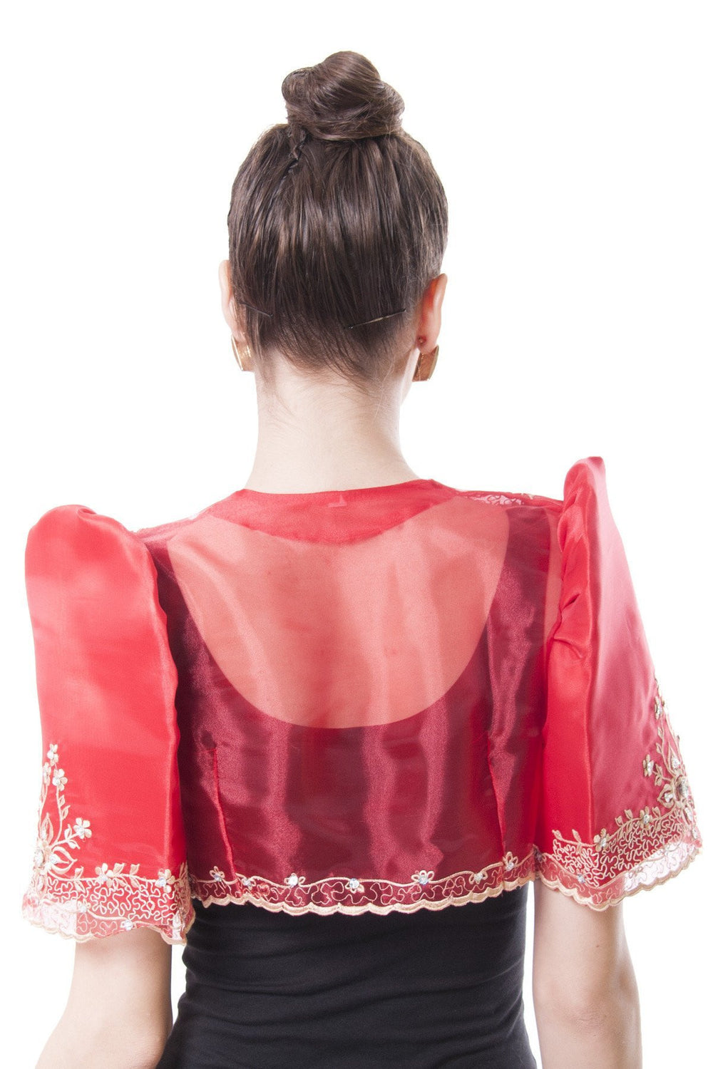 WR05 - Mestiza Bolero Red - Filipiniana – BARONG WAREHOUSE